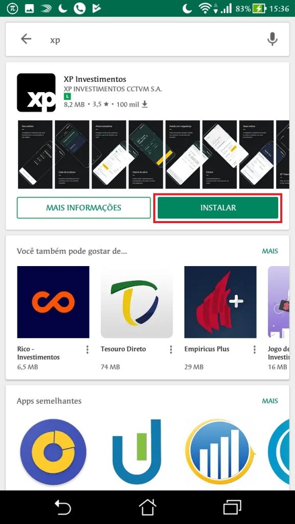 Como instalar o aplicativo da XP Investimentos? | Prospen